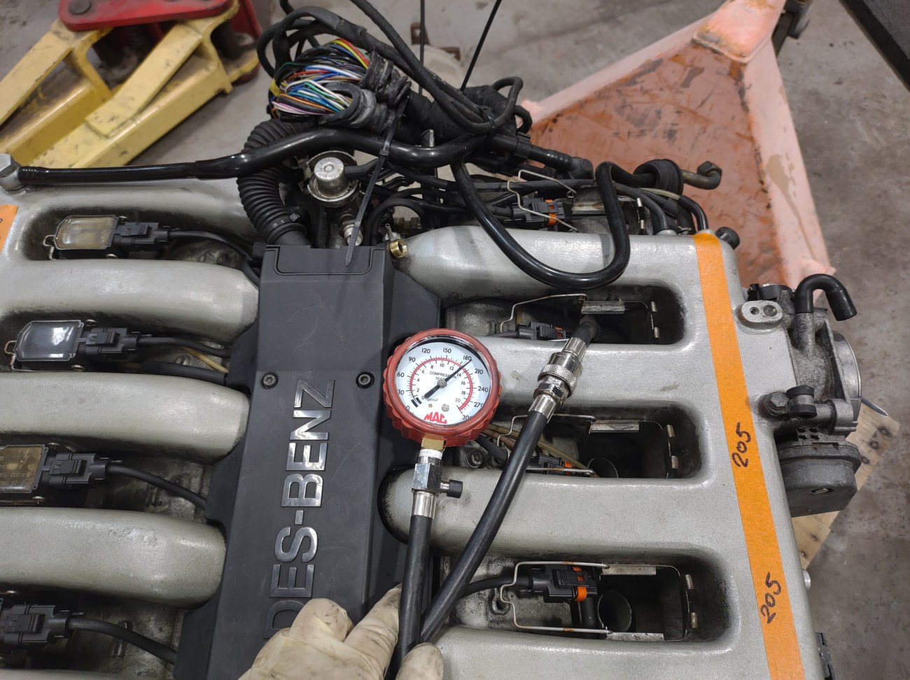 NO RESERVE: 1997 Mercedes-Benz M120 6.0L V12 Powertrain w/45k Miles For ...