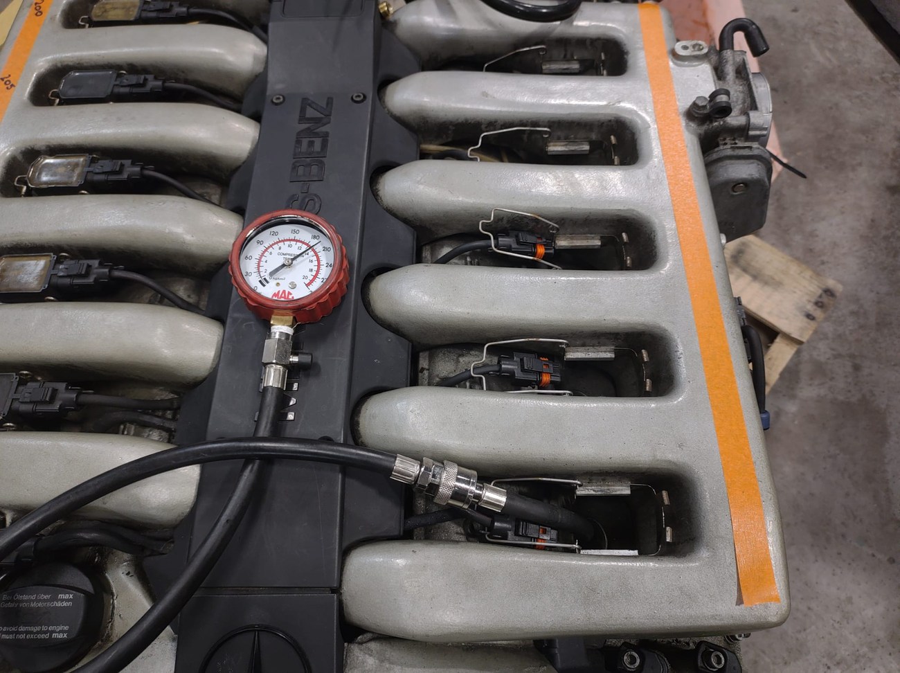 NO RESERVE: 1997 Mercedes-Benz M120 6.0L V12 Powertrain w/45k Miles For ...