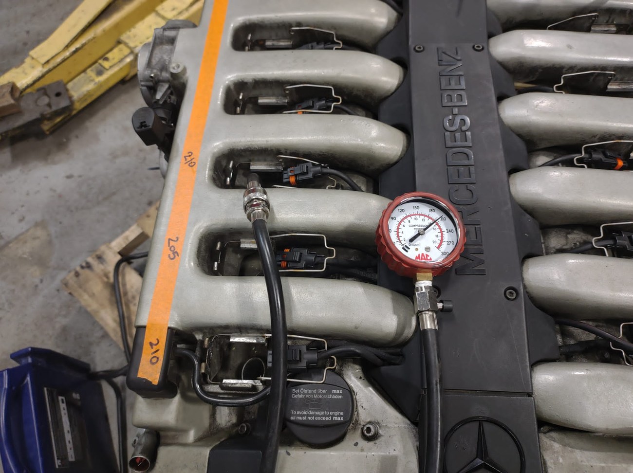 NO RESERVE: 1997 Mercedes-Benz M120 6.0L V12 Powertrain w/45k Miles For ...