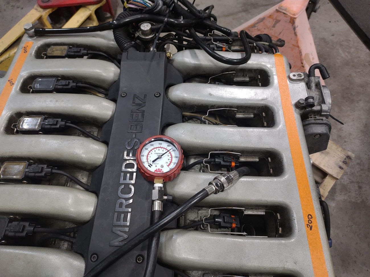 NO RESERVE: 1997 Mercedes-Benz M120 6.0L V12 Powertrain w/45k Miles For ...