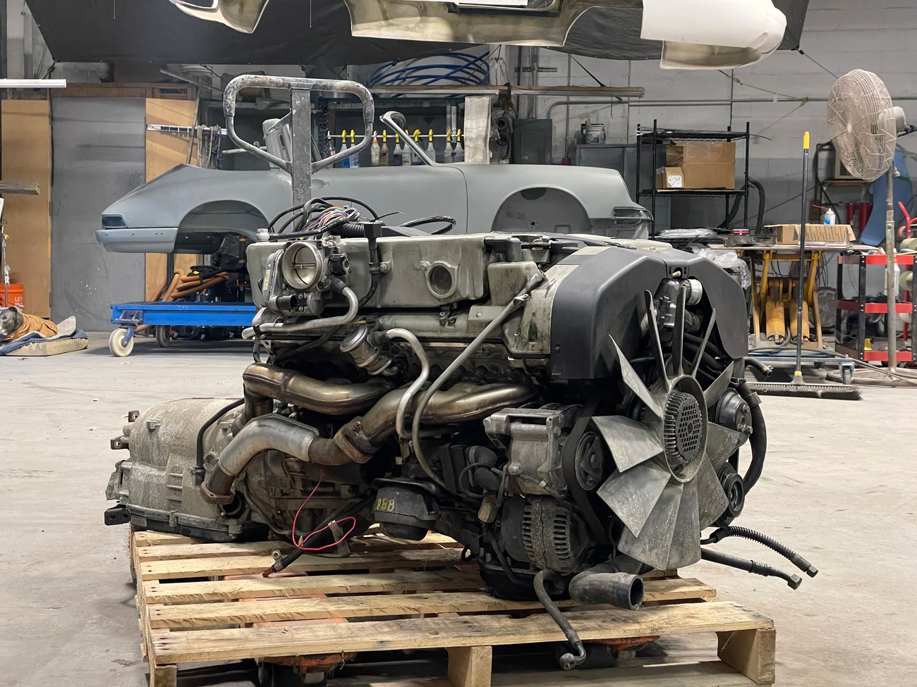 NO RESERVE: 1997 Mercedes-Benz M120 6.0L V12 Powertrain w/45k Miles For ...