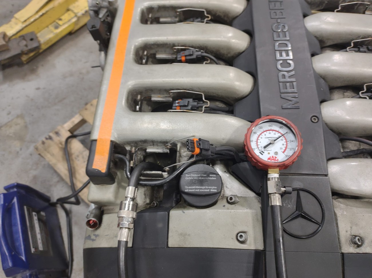 NO RESERVE: 1997 Mercedes-Benz M120 6.0L V12 Powertrain w/45k Miles For ...