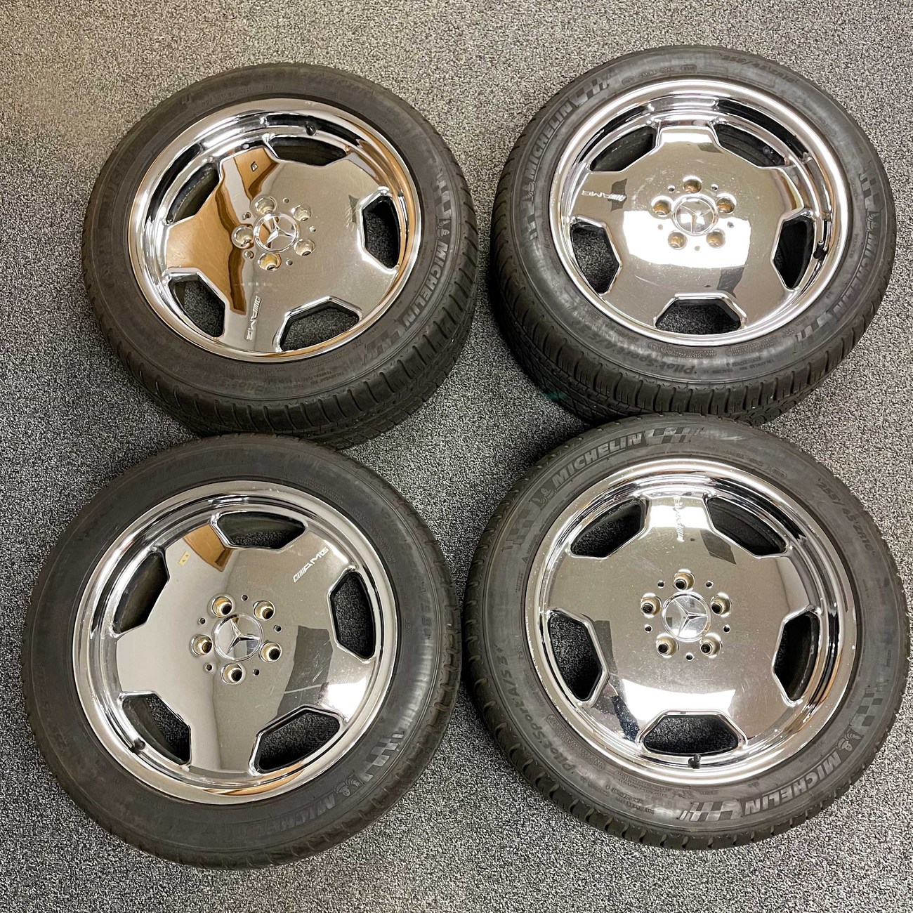 18" W140 AMG Aero II Monoblock Wheels & Tires For Sale | The MB Market