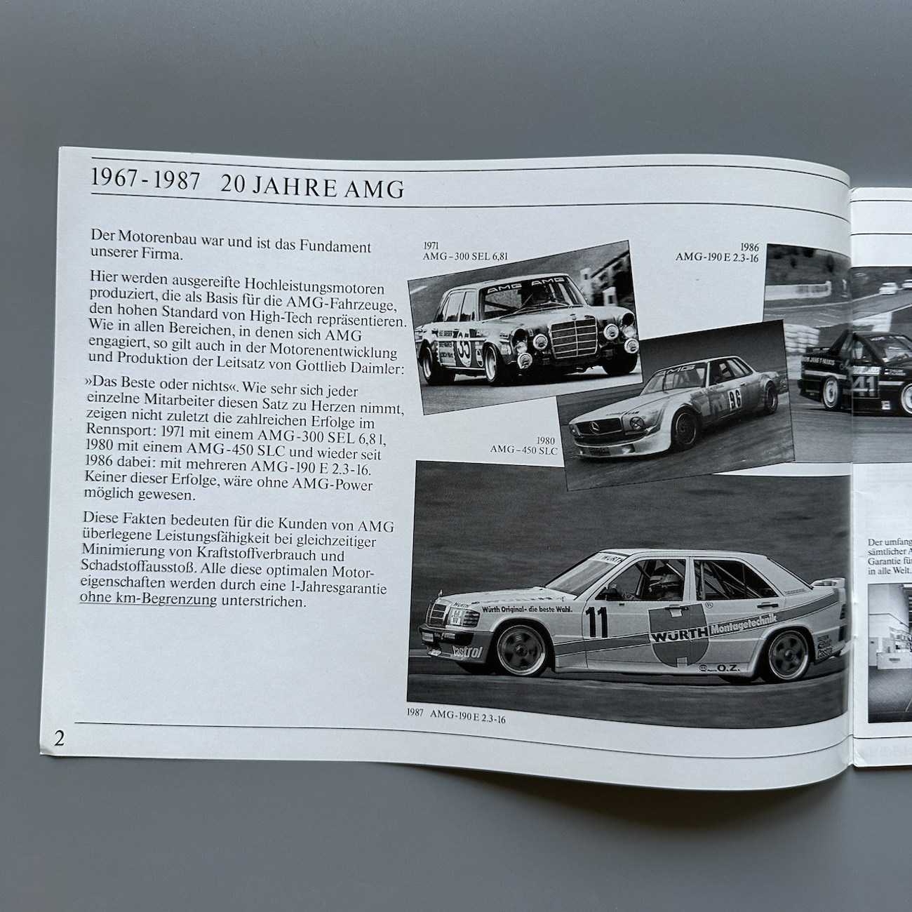 Various Pre-Merger AMG Brochures and Catalogues For Sale | The MB Market