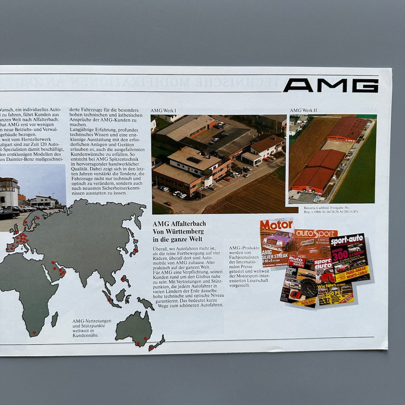 Various Pre-Merger AMG Brochures and Catalogues For Sale | The MB Market