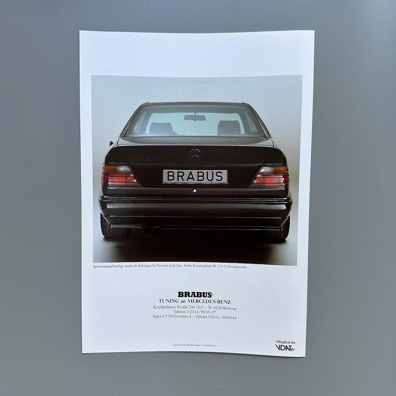 Collection of Classic BRABUS Sales Brochures & Press Releases For Sale ...
