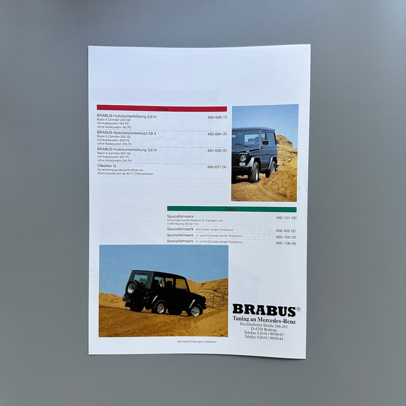 Collection of Classic BRABUS Sales Brochures & Press Releases For Sale ...