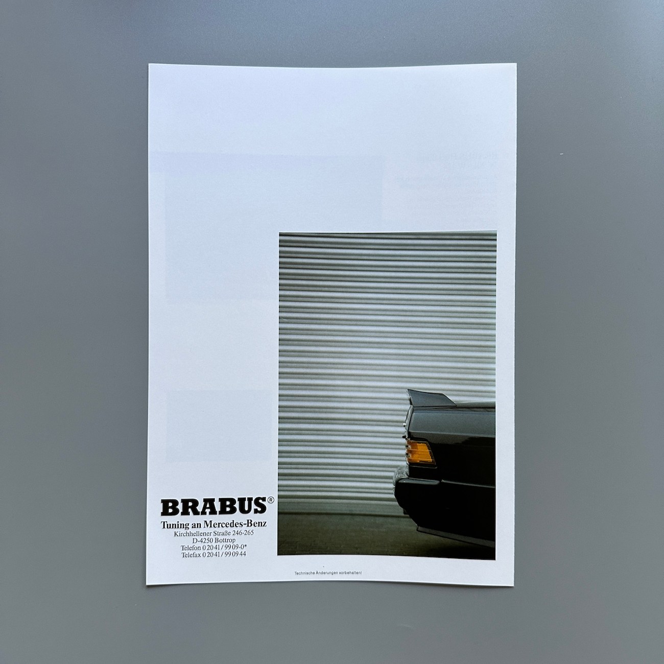 Collection of Classic BRABUS Sales Brochures & Press Releases For Sale ...