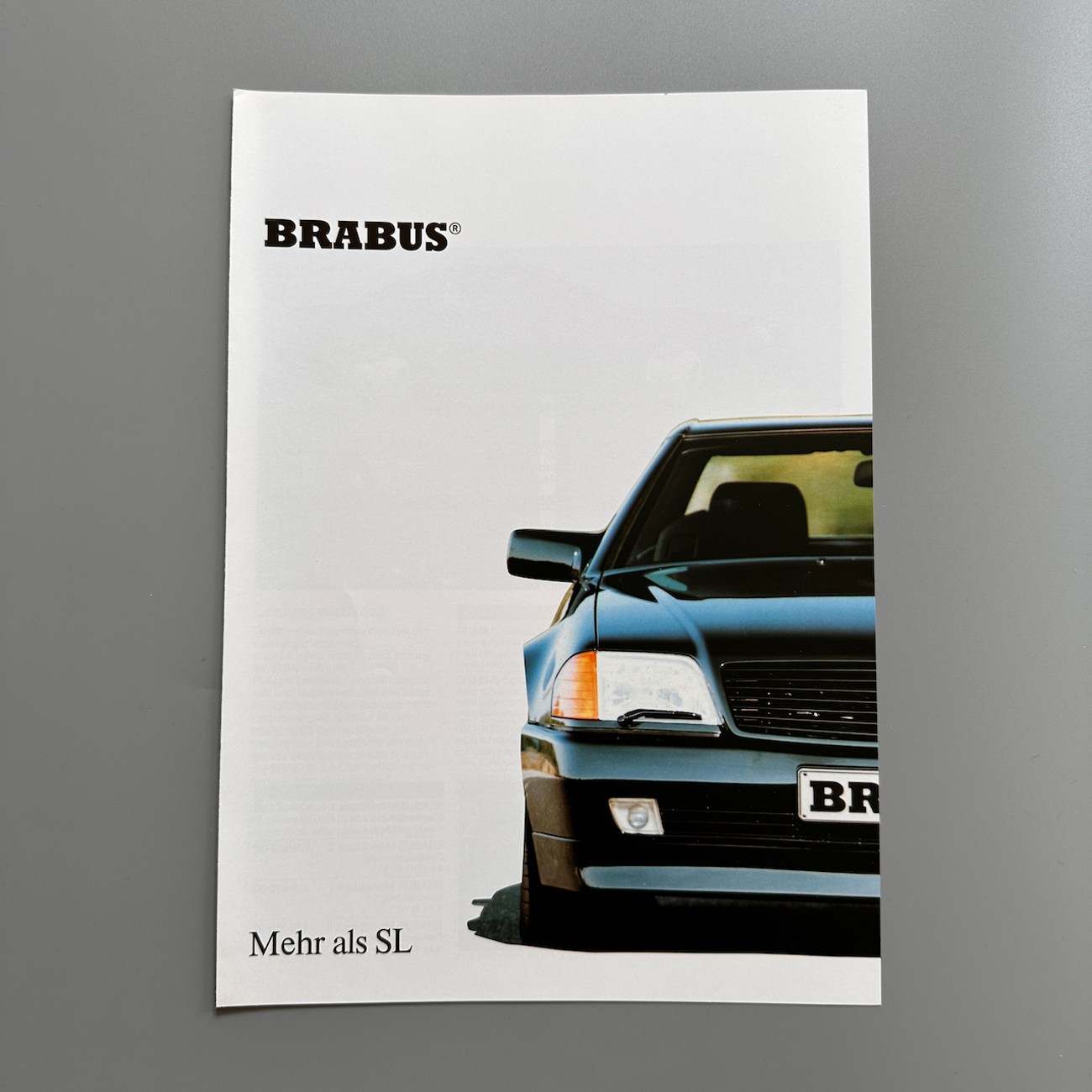 Collection of Classic BRABUS Sales Brochures & Press Releases For Sale ...