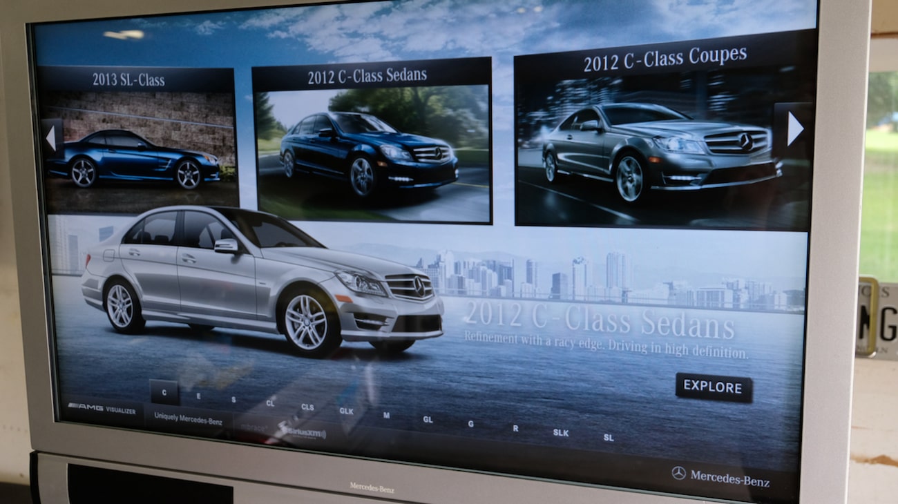 Dealer Memorabilia: Mercedes-Benz Product Line Touchscreen Showroom ...