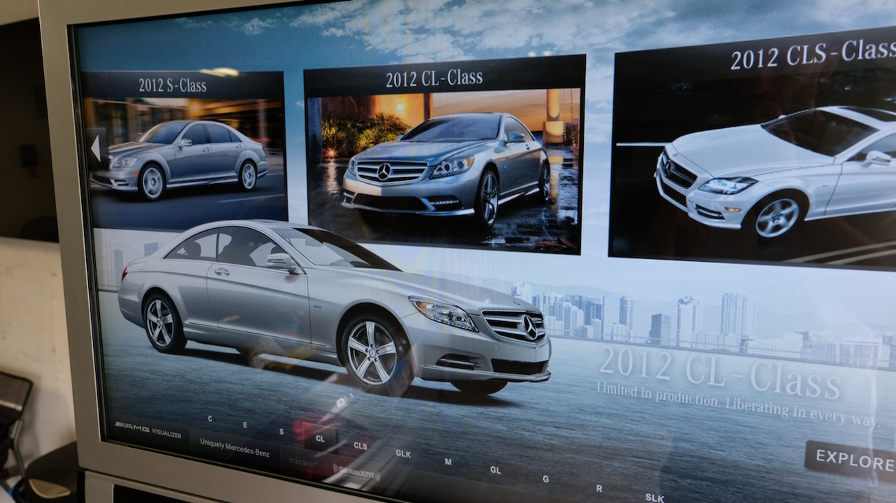 Dealer Memorabilia: Mercedes-Benz Product Line Touchscreen Showroom ...