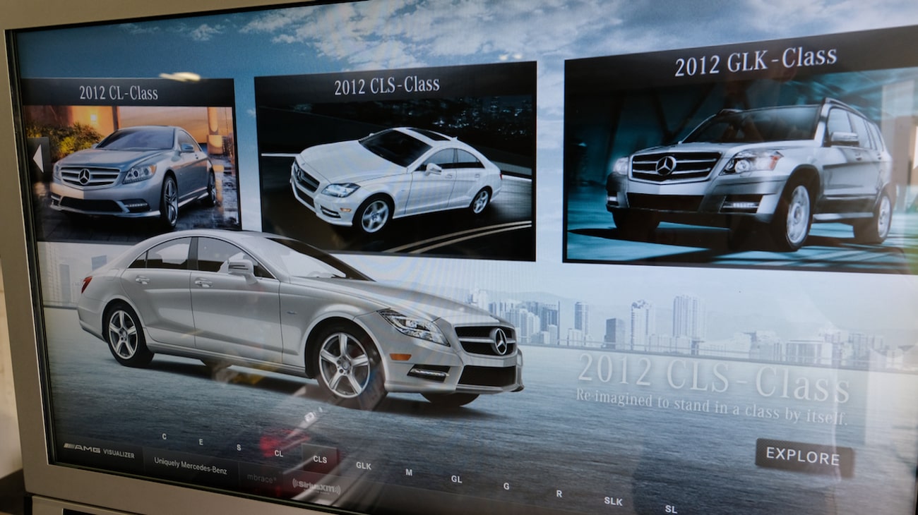 Dealer Memorabilia: Mercedes-Benz Product Line Touchscreen Showroom ...
