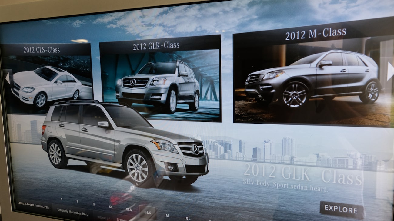 Dealer Memorabilia: Mercedes-Benz Product Line Touchscreen Showroom ...