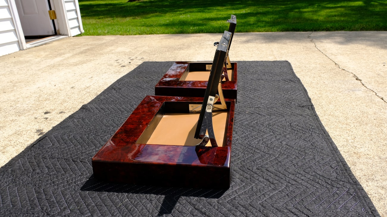 Pre-Merger AMG W126 Wooden Tray Tables and LWB Door Inserts For Sale ...