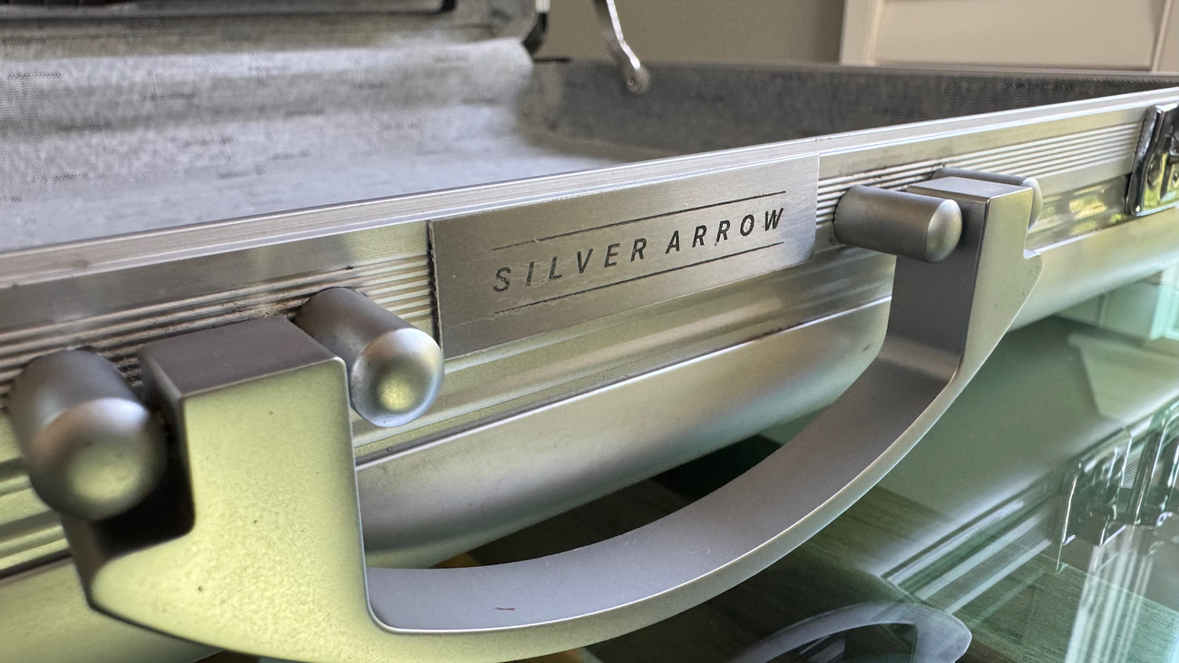 R129 SL Silver Arrow Aluminum Briefcase For Sale | The MB Market