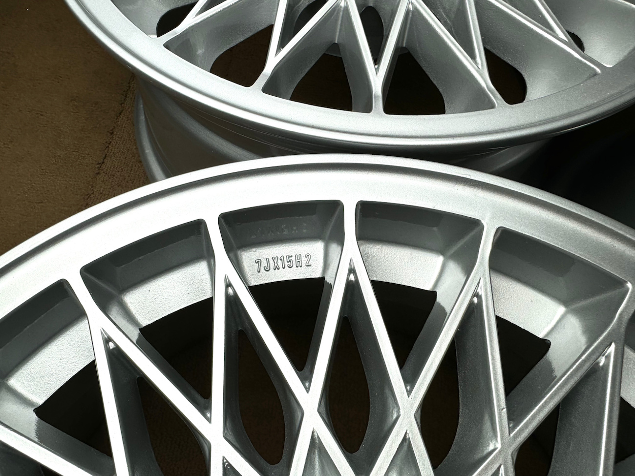 Set of Five 15" 1000 Miglia Italian Wheels For Sale | The MB Market