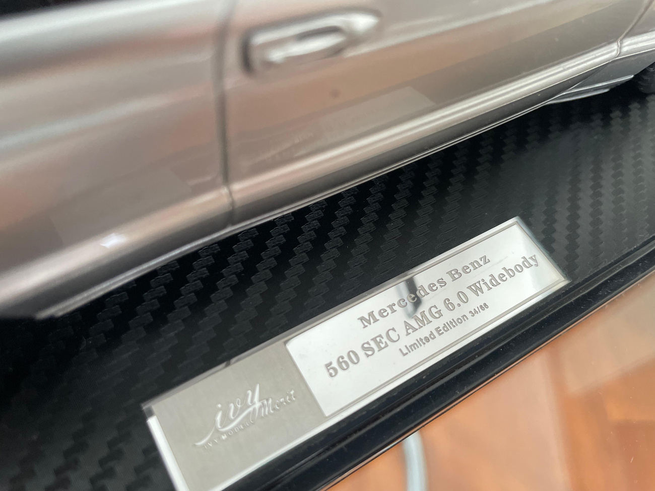 #34/66 Ivy Merit Mercedes-Benz 560SEC 6.0 AMG Widebody 1:18 Model For ...