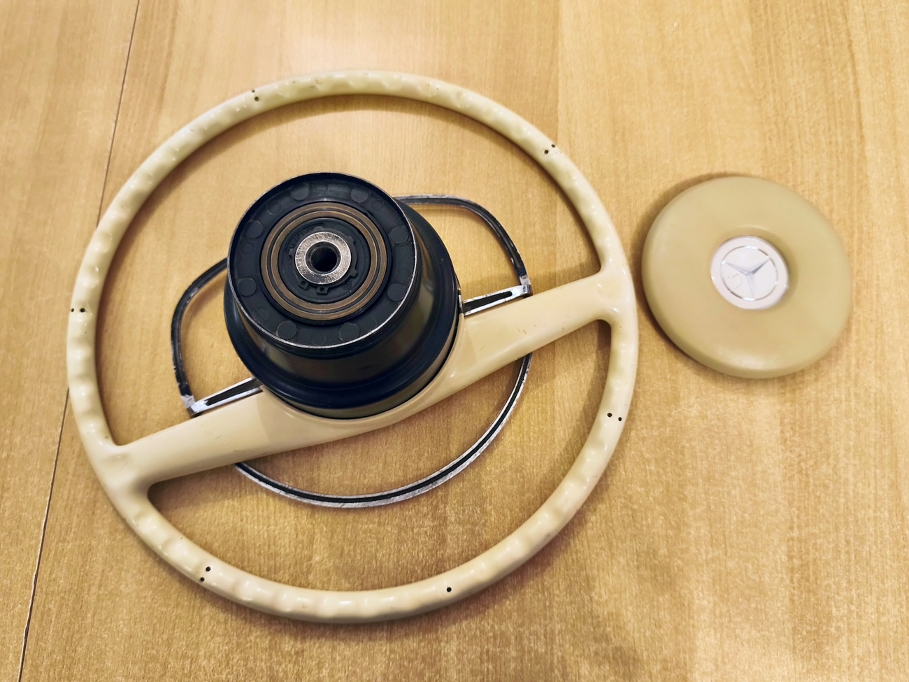 Original Ivory Petri Bakelite Steering Wheel For Sale | The MB Market