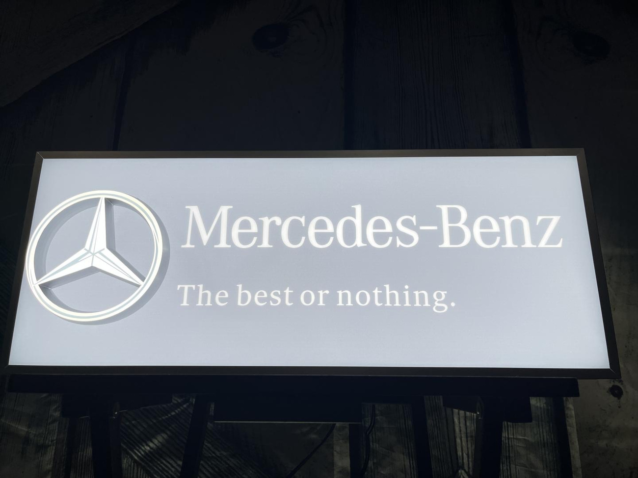 NO RESERVE: Original Mercedes-Benz Promotional Illuminated Sign For ...