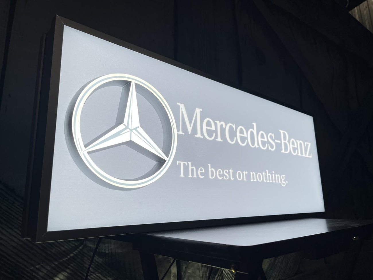 NO RESERVE: Original Mercedes-Benz Promotional Illuminated Sign For ...