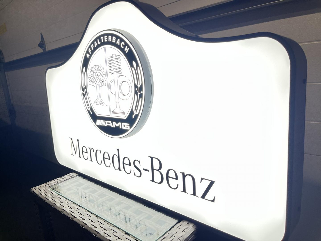 NO RESERVE: Original Mercedes-Benz/AMG Promotional Illuminated Sign For ...