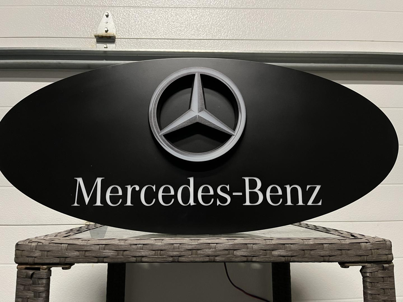NO RESERVE: Original Mercedes-Benz Promotional Illuminated Sign For ...