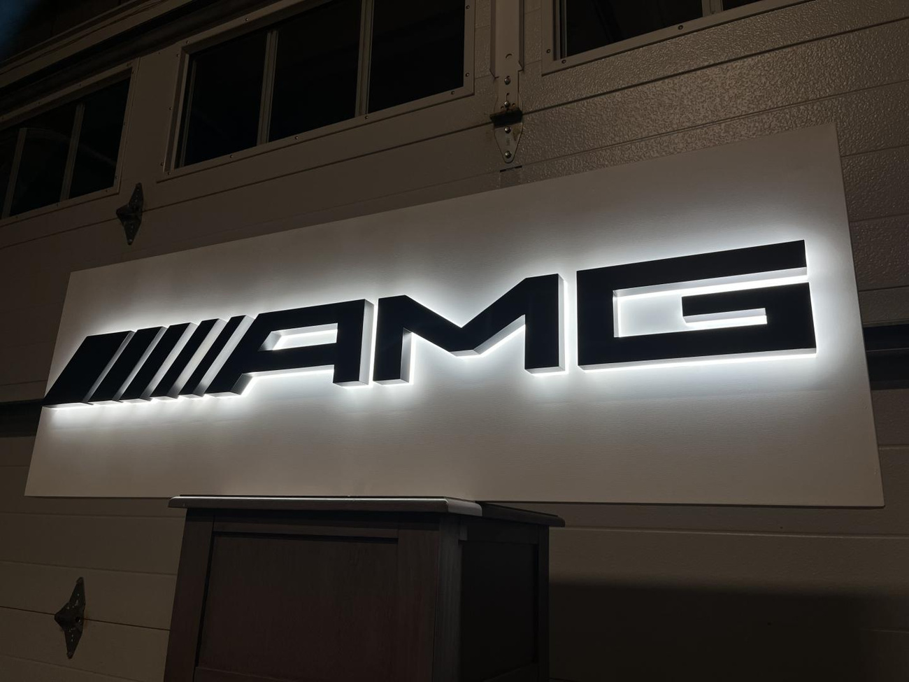 NO RESERVE: Original Mercedes-AMG Promotional Illuminated Sign For Sale ...