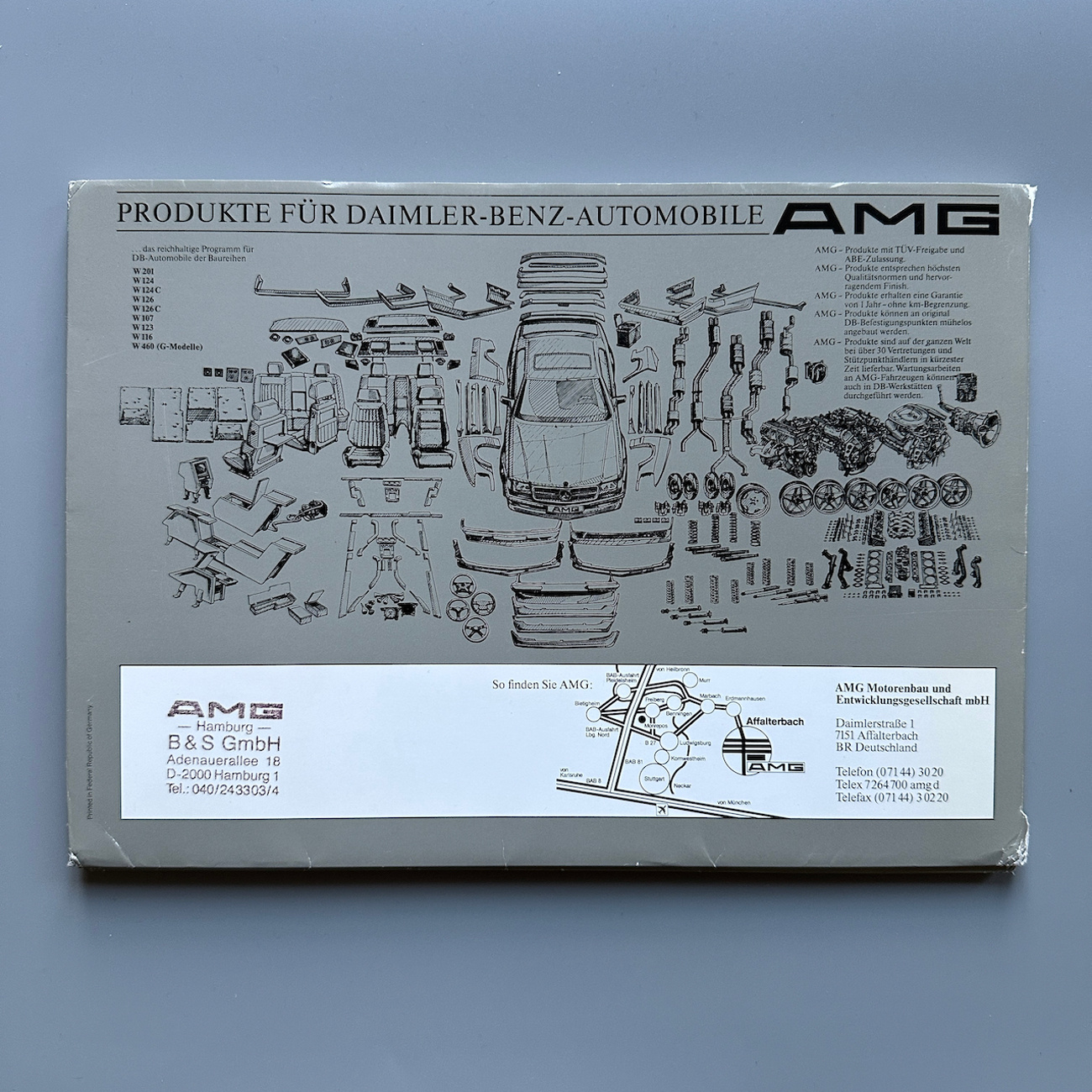 Various Pre-Merger AMG Brochures and Catalogues For Sale | The MB Market