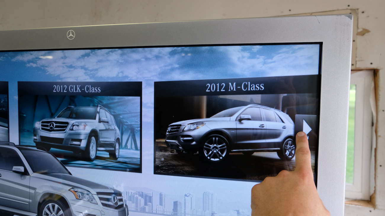 Dealer Memorabilia: Mercedes-Benz Product Line Touchscreen Showroom ...