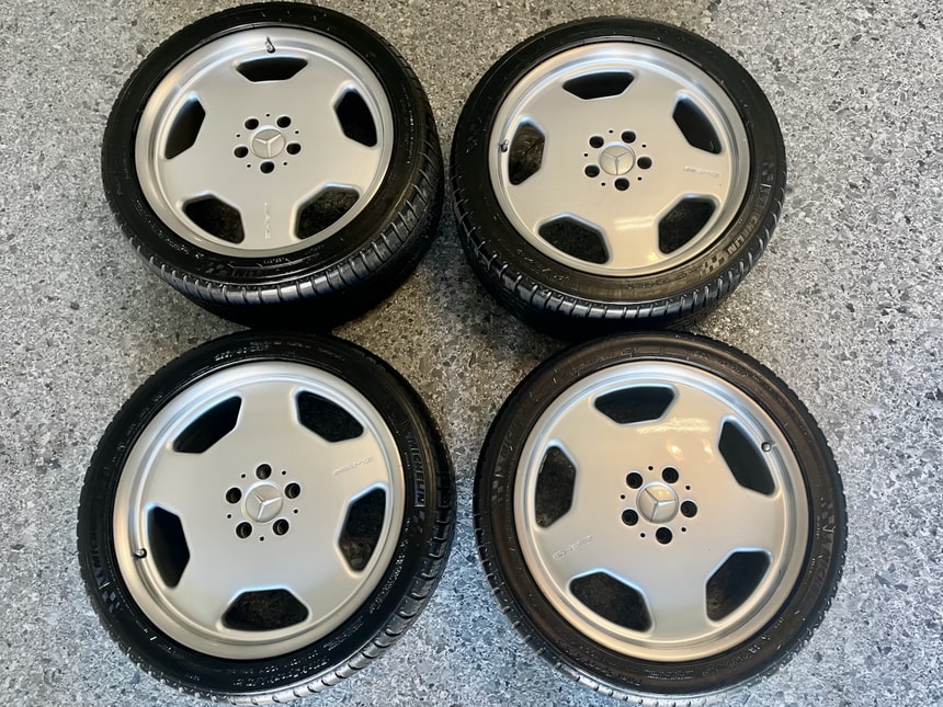 Staggered 19" AMG Aero II Monoblock Wheels & Tires For Sale | The MB Market