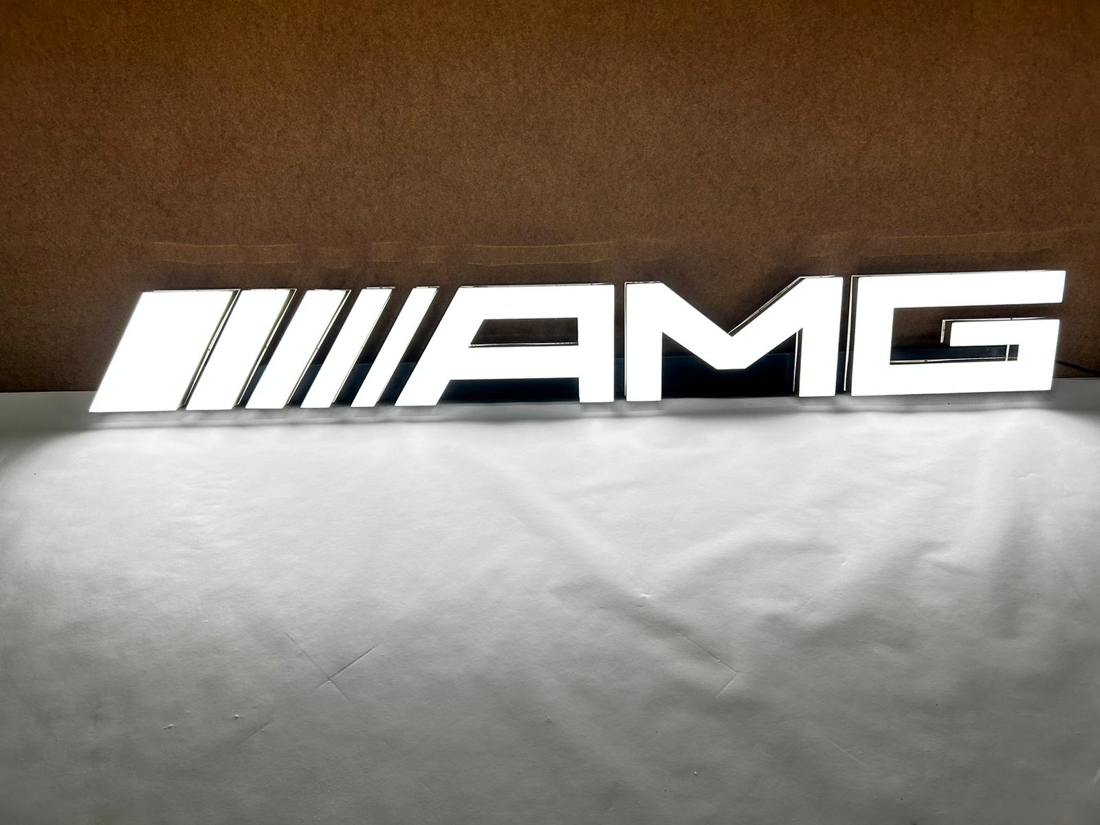 220cm x 27cm AMG Illuminated Dealer Sign For Sale | The MB Market