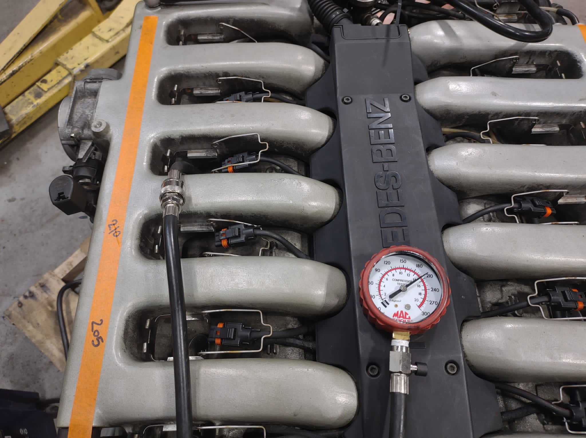 NO RESERVE: 1997 Mercedes-Benz M120 6.0L V12 Powertrain w/45k Miles For ...