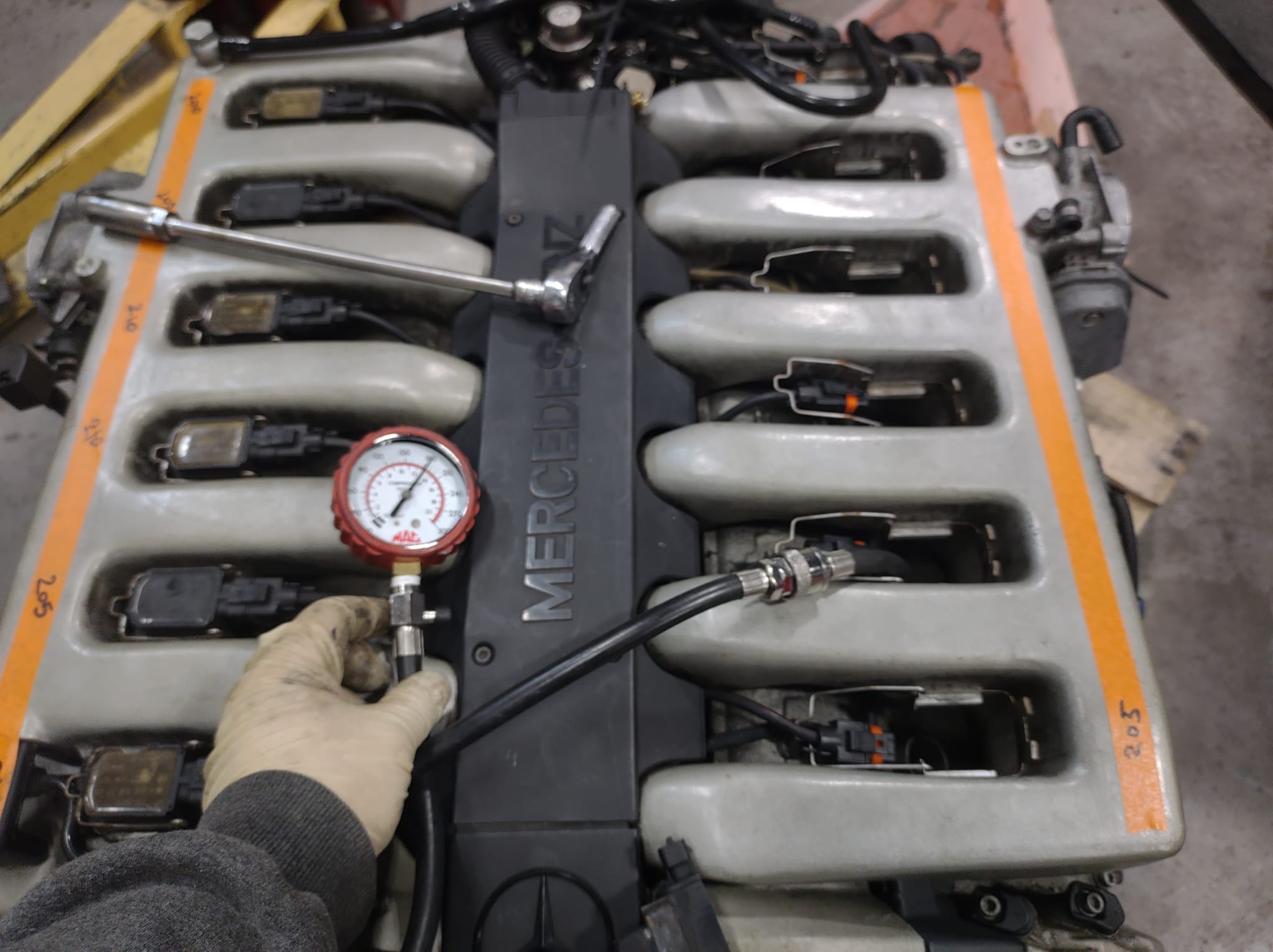 NO RESERVE: 1997 Mercedes-Benz M120 6.0L V12 Powertrain w/45k Miles For ...