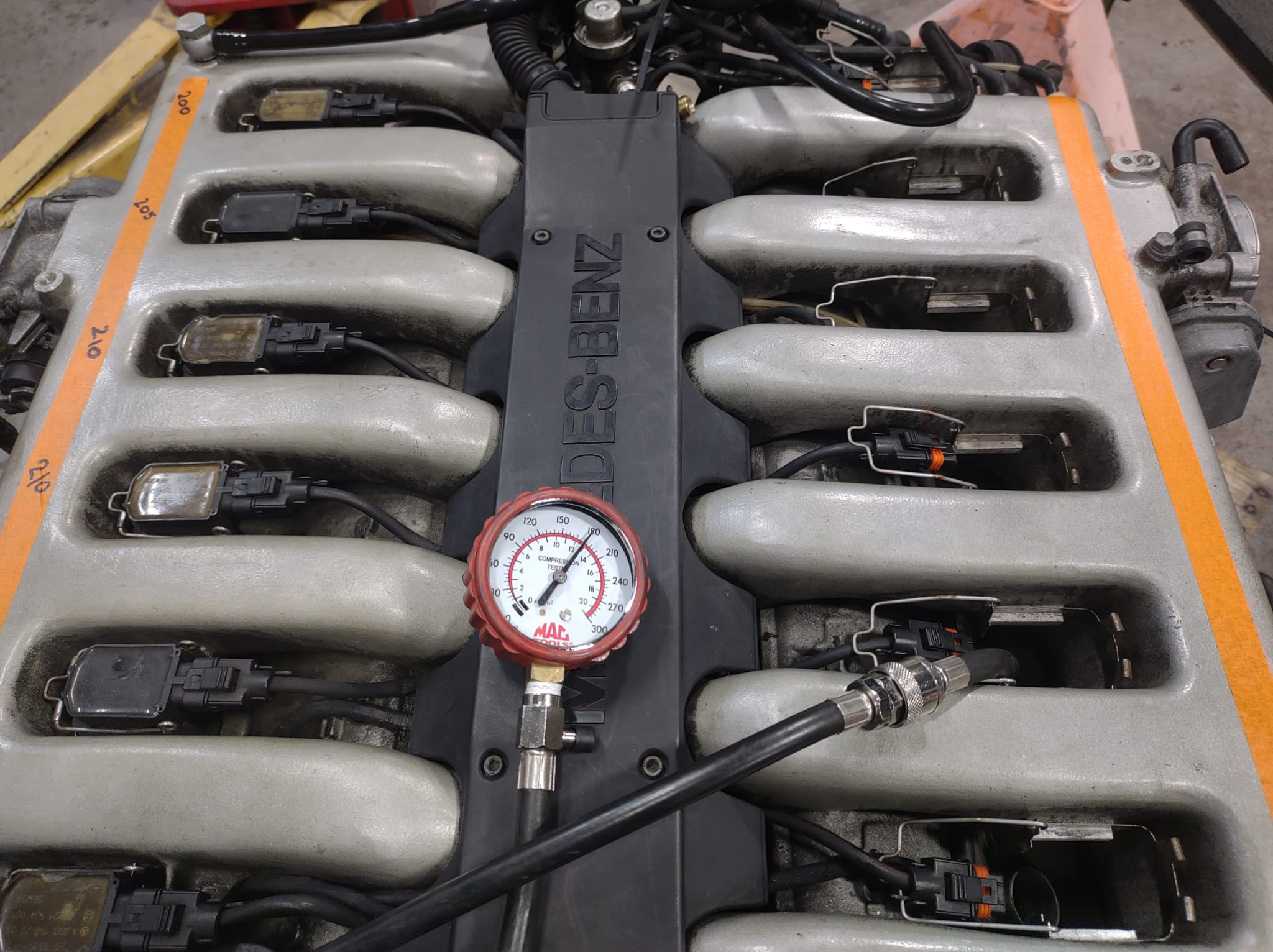 NO RESERVE: 1997 Mercedes-Benz M120 6.0L V12 Powertrain w/45k Miles For ...