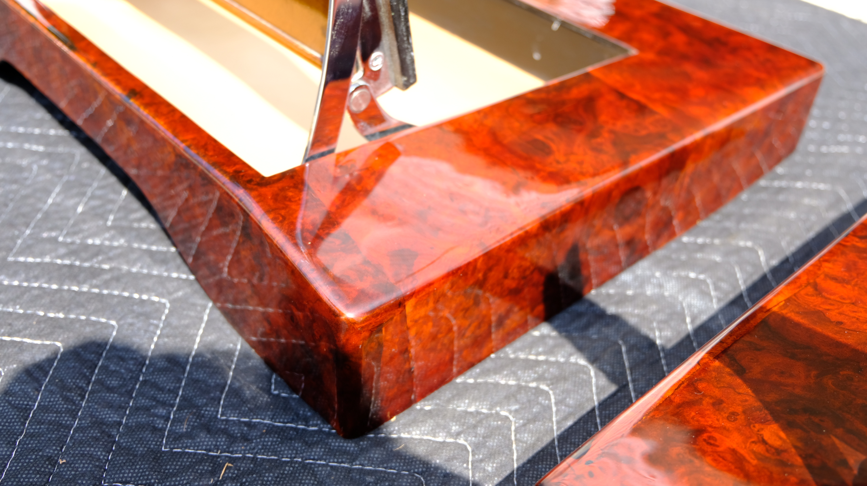 Pre-Merger AMG W126 Wooden Tray Tables and LWB Door Inserts For Sale ...